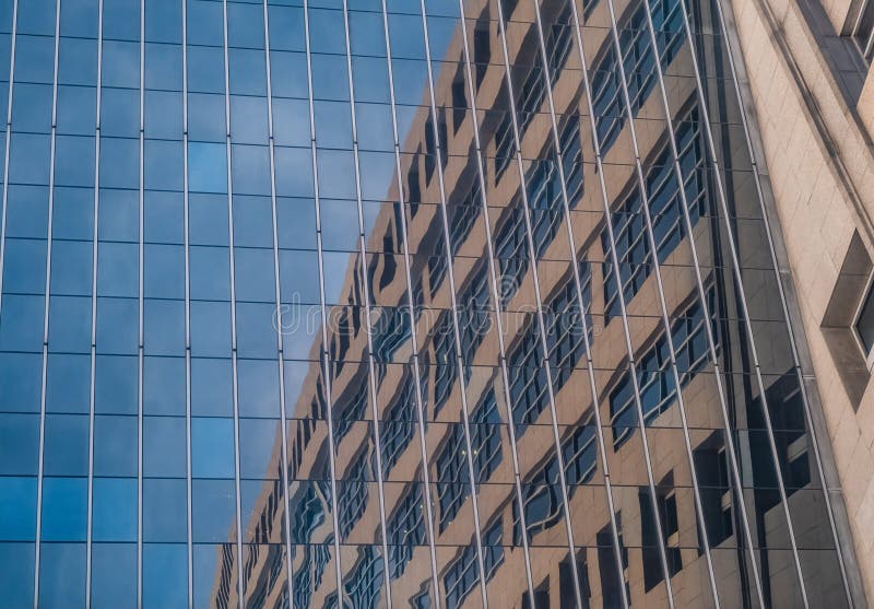 Office Tower Reflection stock image. Image of skyscrapers - 243945743