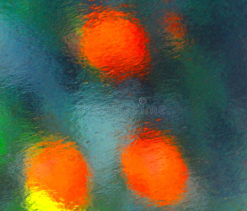 Reflection Orange Abstract Lights Mirrors Pattern Blur Hdr Stock Image ...