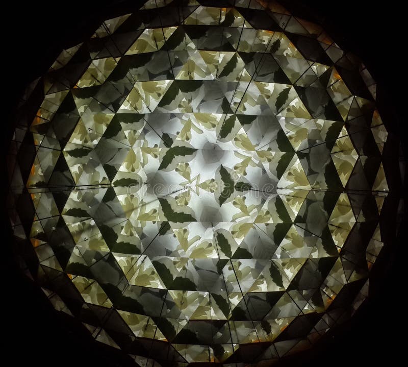 Reflection Pictures Inside Triangle Prism Stock Image - Image of prism ...