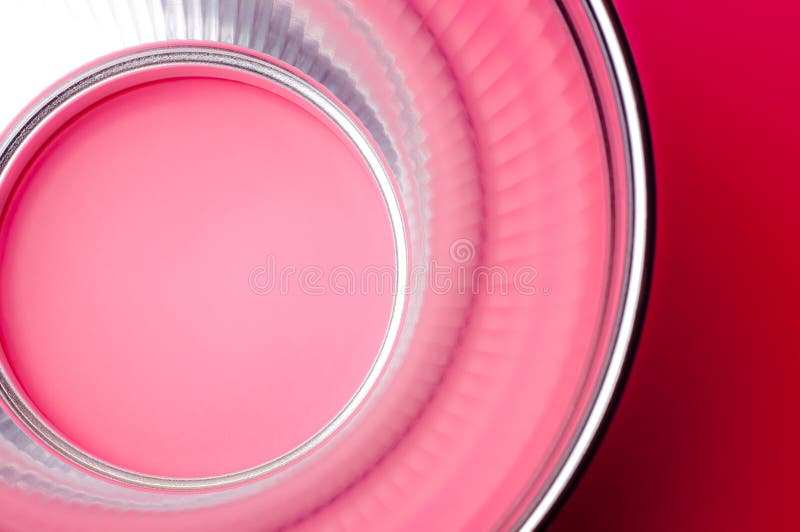Reflection of Pink Light in the Reflector. Stock Image - Image of color ...
