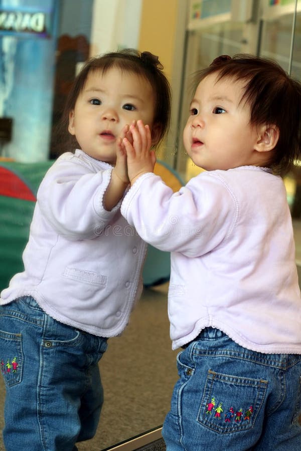 Reflection Play stock photo. Image of self, amazed, discover - 3836132