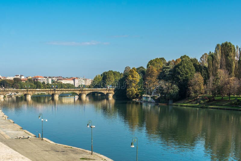 Po river in Turin stock photo. Image of river, alps - 192027396