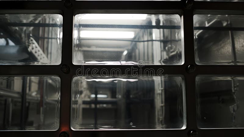 Reflection prison glass stock illustration. Illustration of window ...