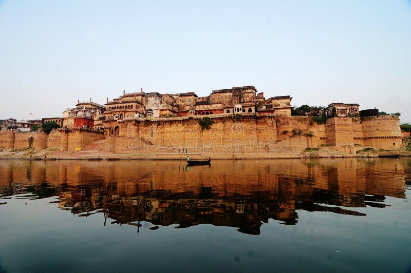 Reflection of Ramnagar Fort, Varanasi Editorial Photography - Image of ...