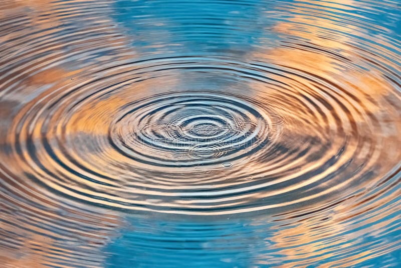 Rings Of A Water Ripple, Ripple On Water Stock Image - Image of flowing ...