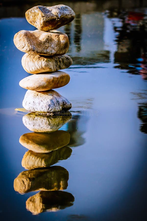 Reflection of Rocks stock image. Image of reflection - 24277667