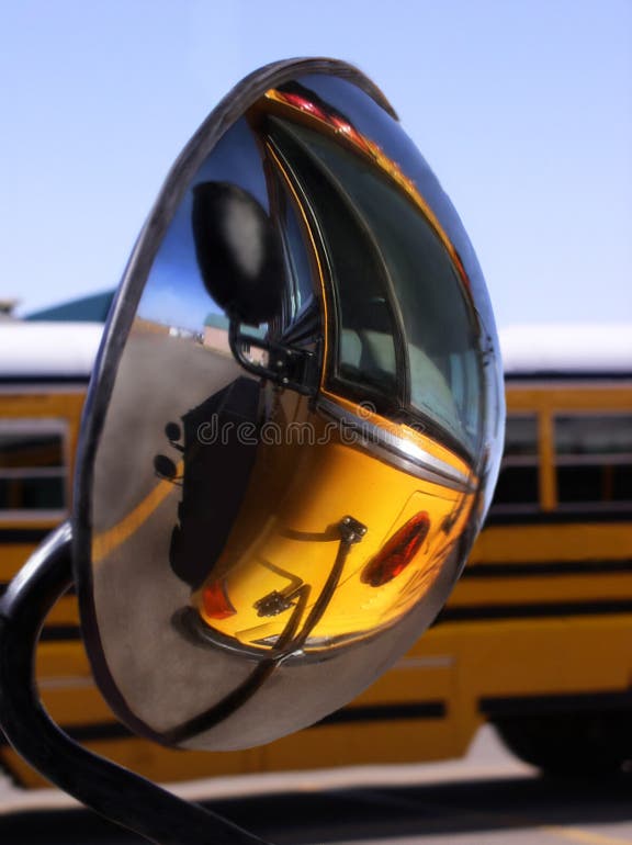 Reflection of school bus stock image. Image of child, service - 2306591