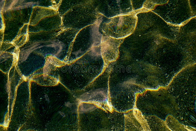 Reflection on the Seabed of the Refraction of the Sun S Rays in Sea ...