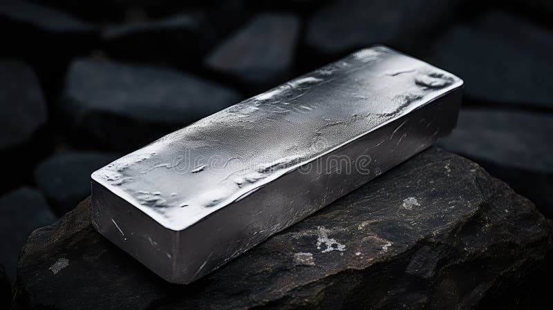 Reflection silver ingot stock illustration. Illustration of silver ...