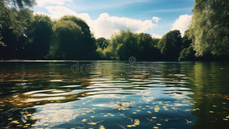 Reflection Simple Water Waves Stock Photo - Image of surface, beauty ...