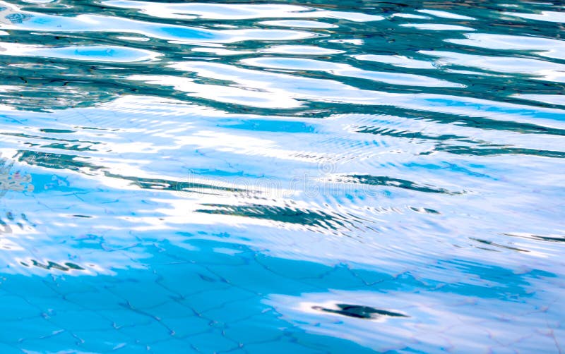 Reflection of Sky on Moving Water Surface in the Pool Stock Image ...