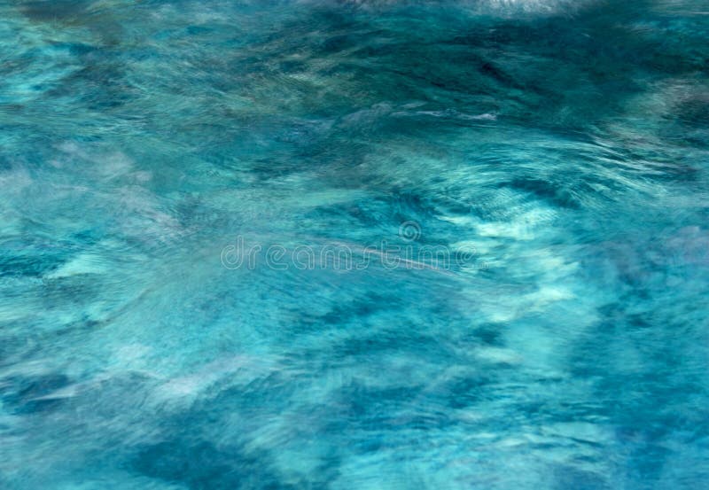 Reflection of Sky on Moving Water Surface in the Pool Stock Image ...