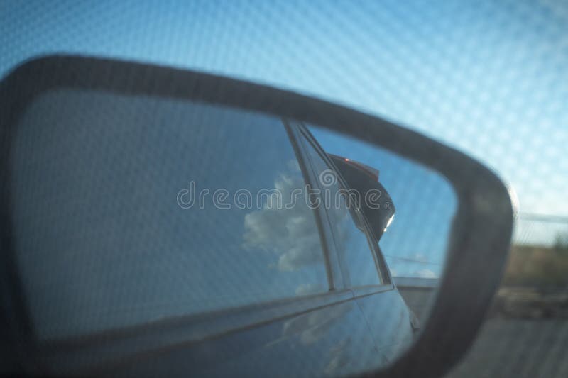 Side Mirror of a Car View from Inside the Car Stock Photo - Image of ...