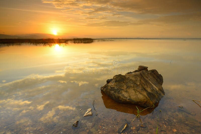Reflection and stones stock image. Image of peaceful - 75170969