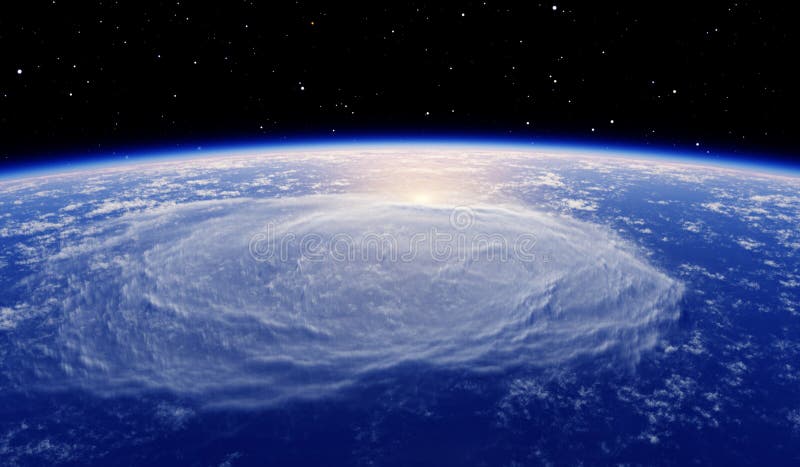 Reflection of the Sun in the Earth S Atmosphere Stock Illustration ...