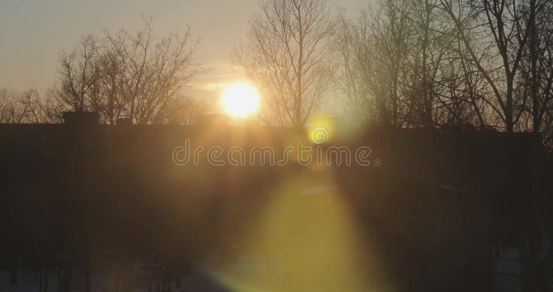 Reflection of Sun Rays in the Camera Lens Stock Video - Video of ...