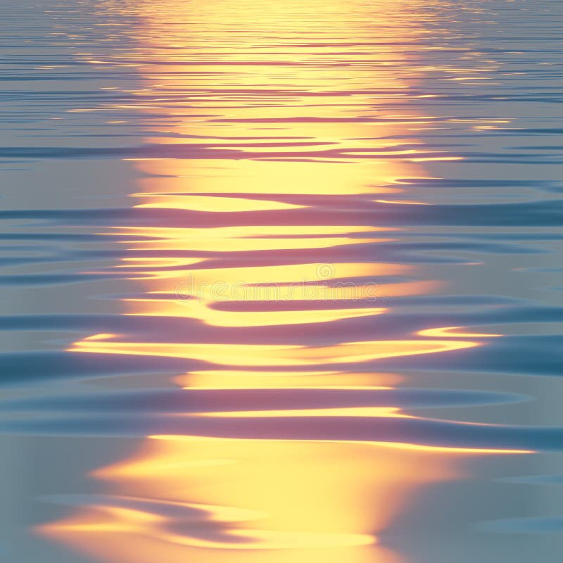 Reflection of the Sun S Rays Stock Illustration - Illustration of dusk ...