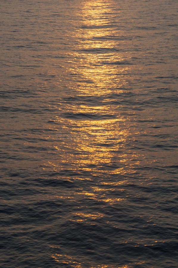 Reflection of the Sun at Sunset Stock Image - Image of sunset ...