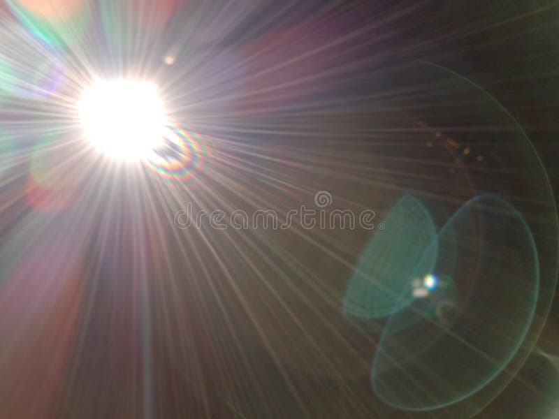 The Reflection of the Sun is Very Bright and Beautiful Stock Image ...
