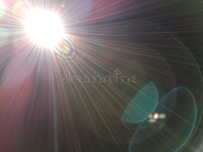 The Reflection of the Sun is Very Bright and Beautiful Stock Image ...