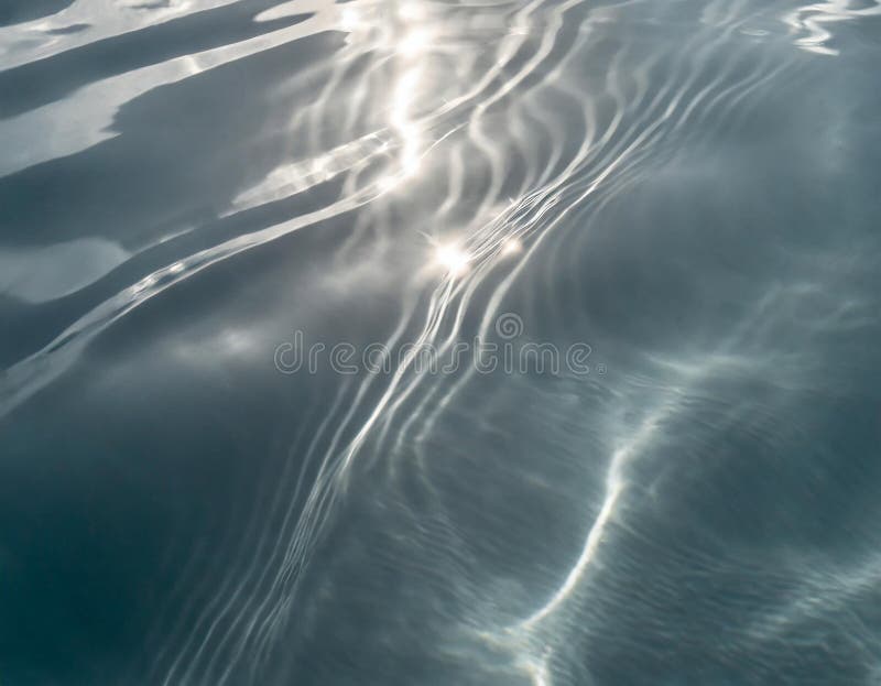 Reflection of Sunlight on the Water Surface. Abstract Background for ...