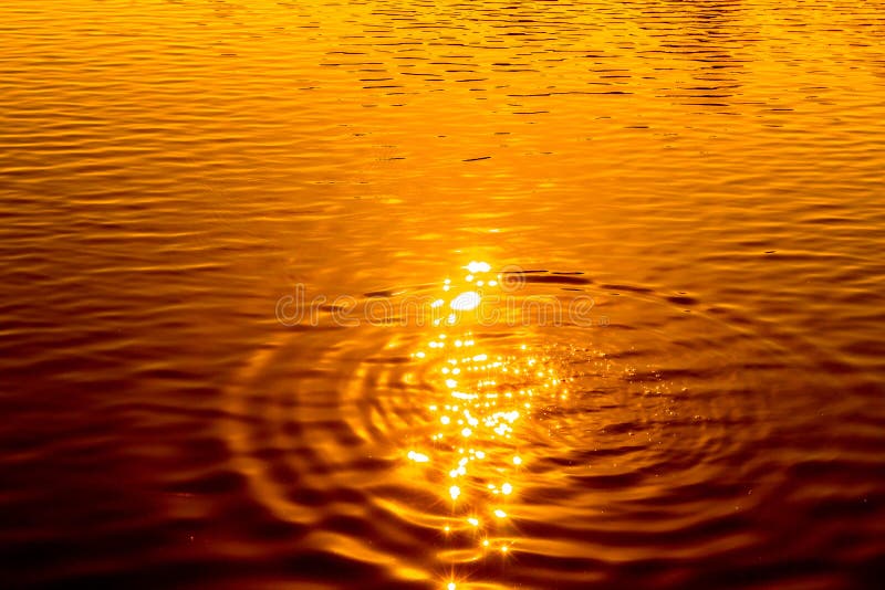 Reflection of Sunlight on Water Surface. Stock Photo - Image of ...