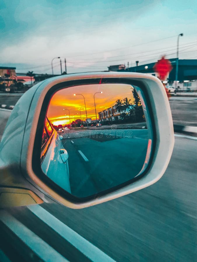 Reflection of sunset stock image. Image of window, sunset - 241360713