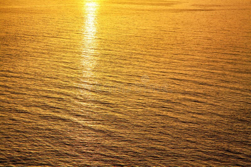 Reflection of Sunshine on Water Surface of Sea Stock Image - Image of ...