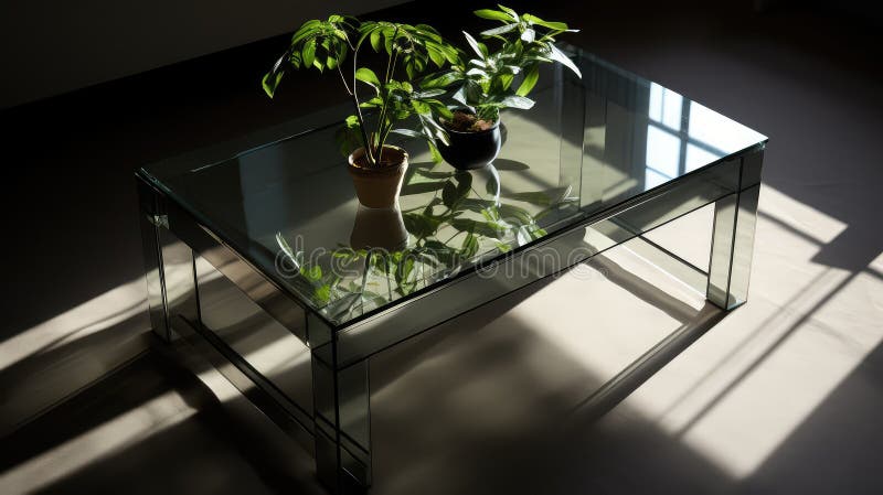 Reflection Table Perspective Stock Illustration - Illustration of ...