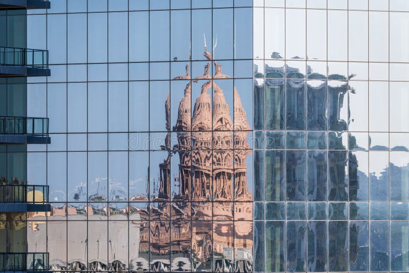 Intricate Reflections of the Texas State Capitol Building on a ...