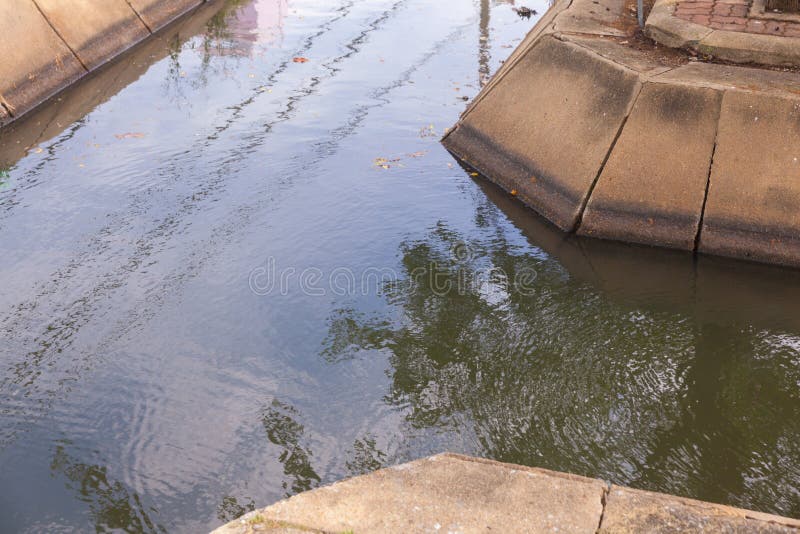 Reflection of Three-way Intersection Water Stock Image - Image of ...