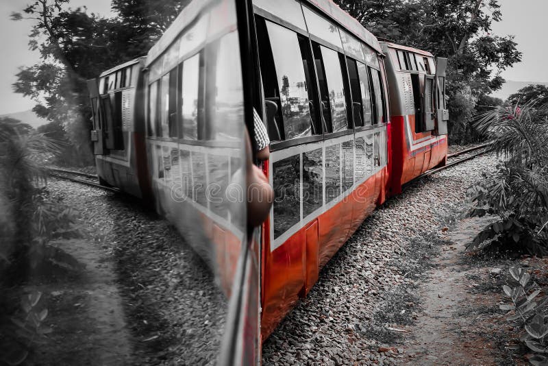 Reflection of train stock image. Image of trees, reflection - 82297959