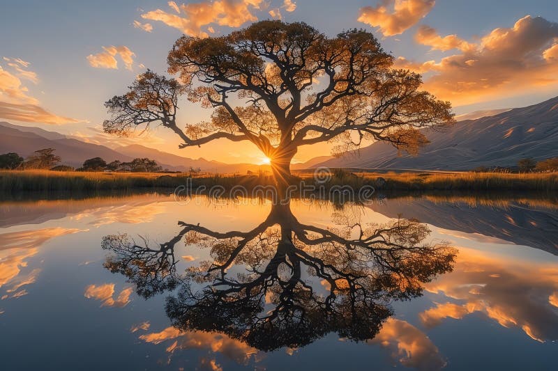 Reflection Tree Stock Illustrations – 157,930 Reflection Tree Stock ...