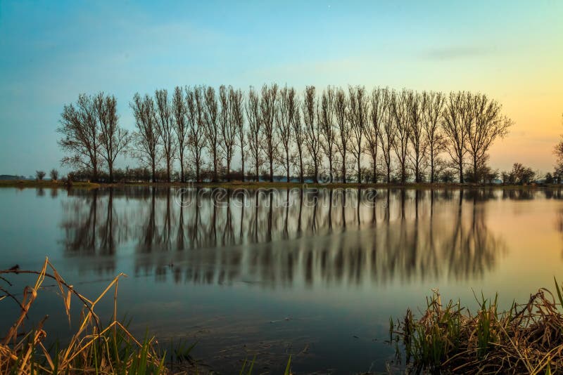 Reflection of Trees in Water Stock Photo - Image of wide, tourism: 39973672