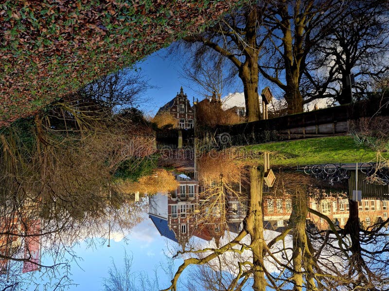 Reflection Upside Down, Alkmaar Stock Photo - Image of alkmaar, upside ...