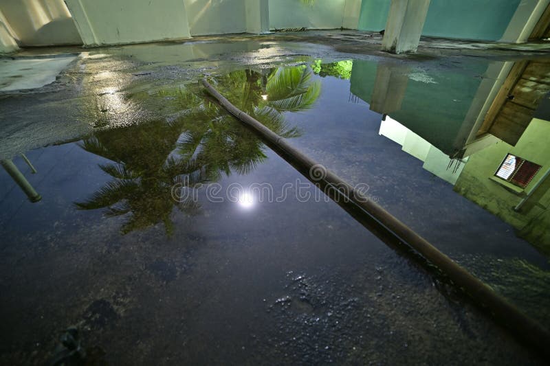 Reflection Moon Puddle Rain Stock Photos - Free & Royalty-Free Stock ...