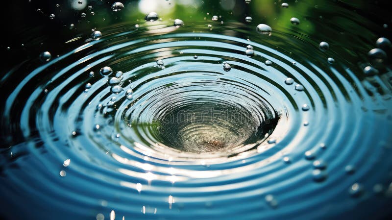 Reflection water graphics stock illustration. Illustration of ripple ...