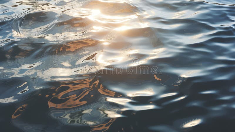 Reflection Water Ripples Top Stock Illustration - Illustration of ...
