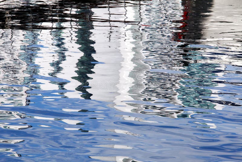 Reflection on Water Surface Stock Photo - Image of coastline, liquid ...