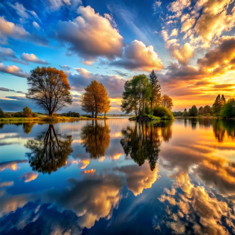 The Reflection of Water Where Stillness Reveals Beauty Beneath the ...