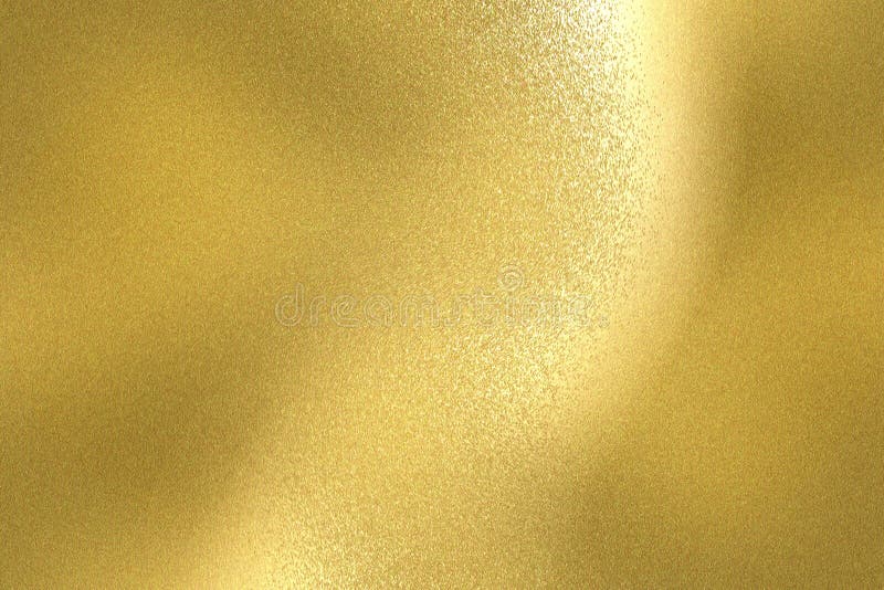 Reflection of Wave Gold Metal Wall, Texture Background Stock ...