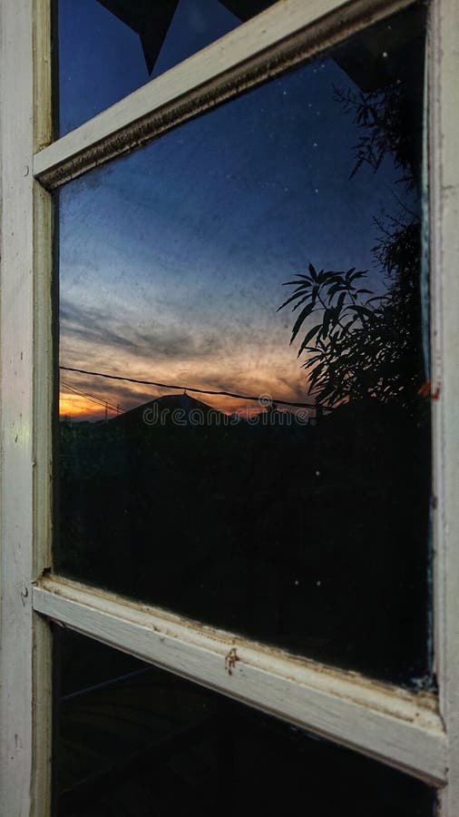 The Reflection from the Window Glass Looks Like a Beautiful Painting ...