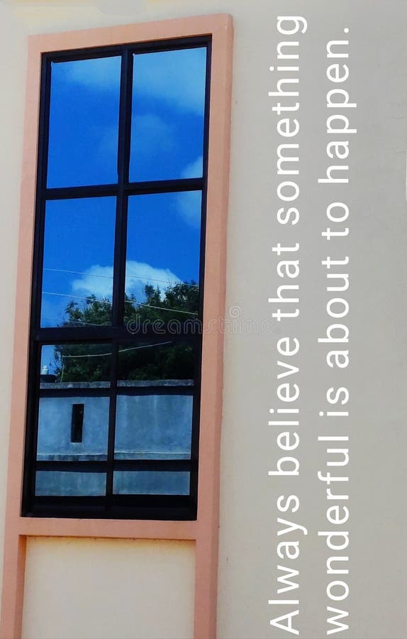 Reflection in the Window Pane Stock Image - Image of blessings ...