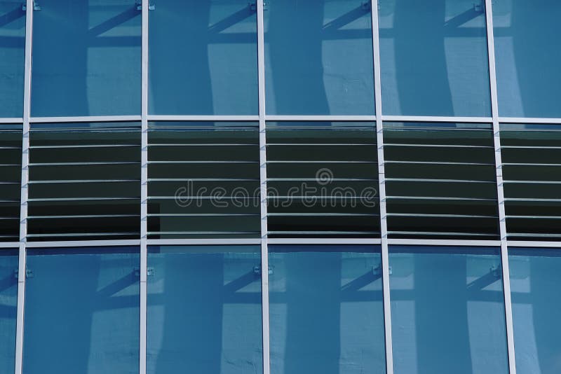 Reflection in Windows - Part of Modern Stock Photo - Image of ...