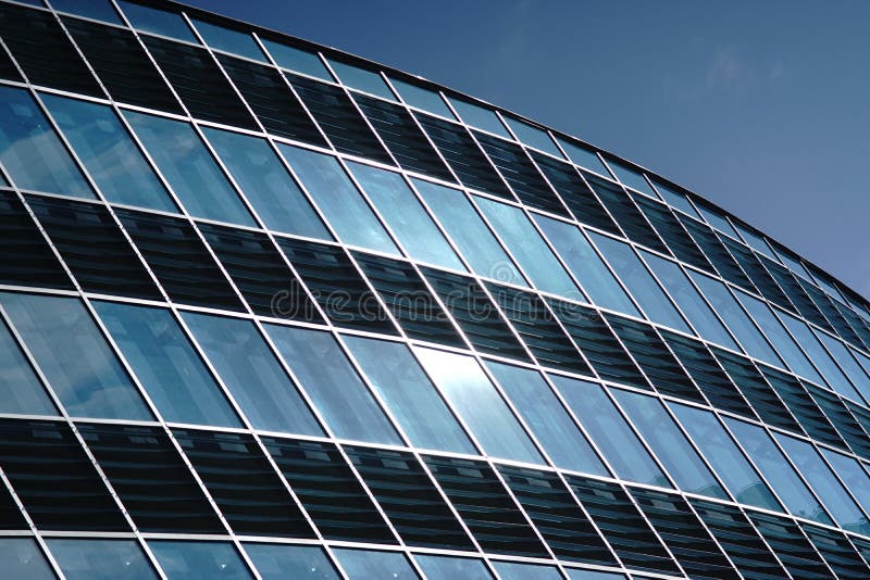 Reflection in Windows - Part of Modern Stock Image - Image of corporate ...