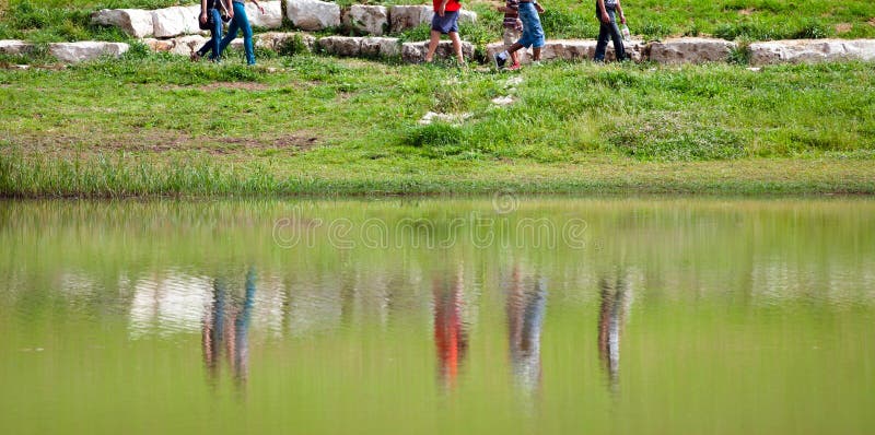 Reflections stock photo. Image of outdoor, horizon, people - 23820628