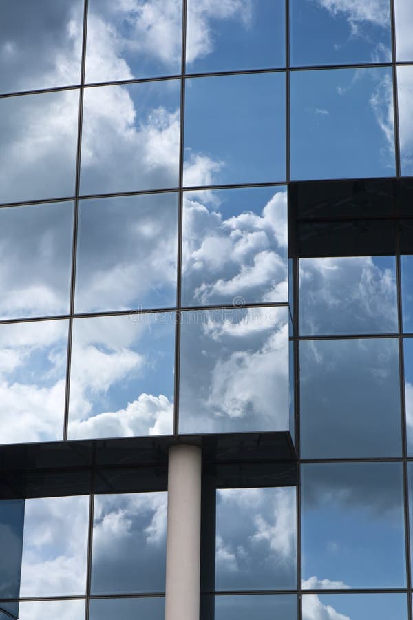 Reflections in Blue Window stock image. Image of black - 20014147