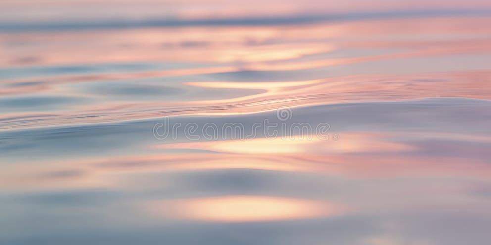 Reflections on Calm Sea Water at Sunset Create a Serene Backdrop for ...