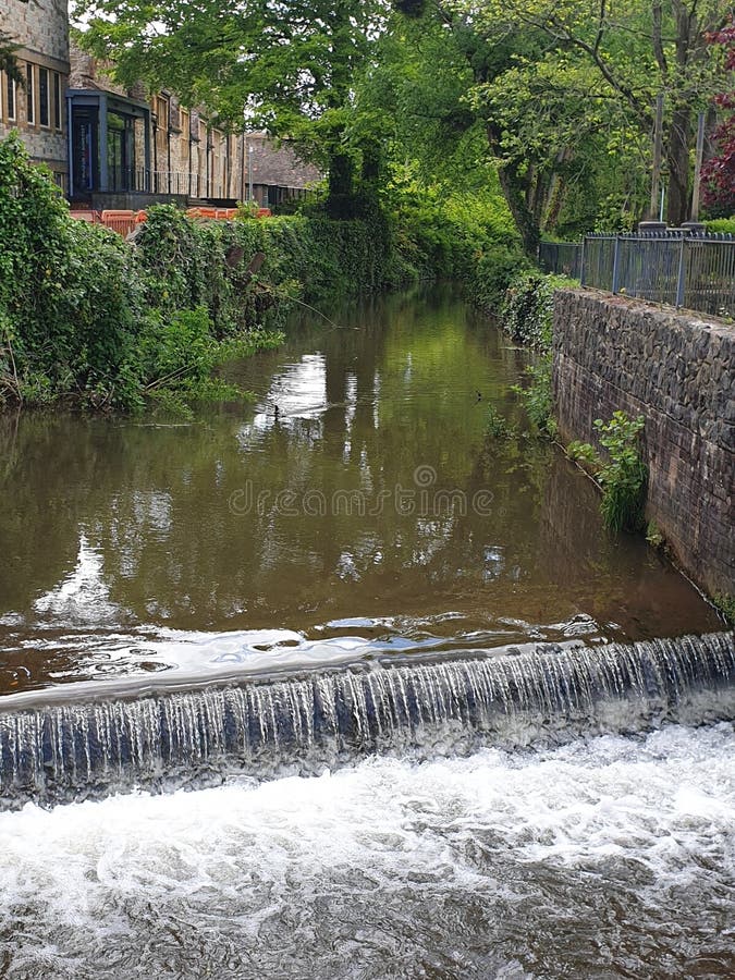 Reflections on a Flowing River Stock Image - Image of reflecting ...