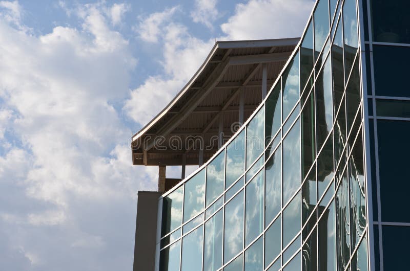 Modern Building Architecture Angled Windows Stock Photo - Image of ...